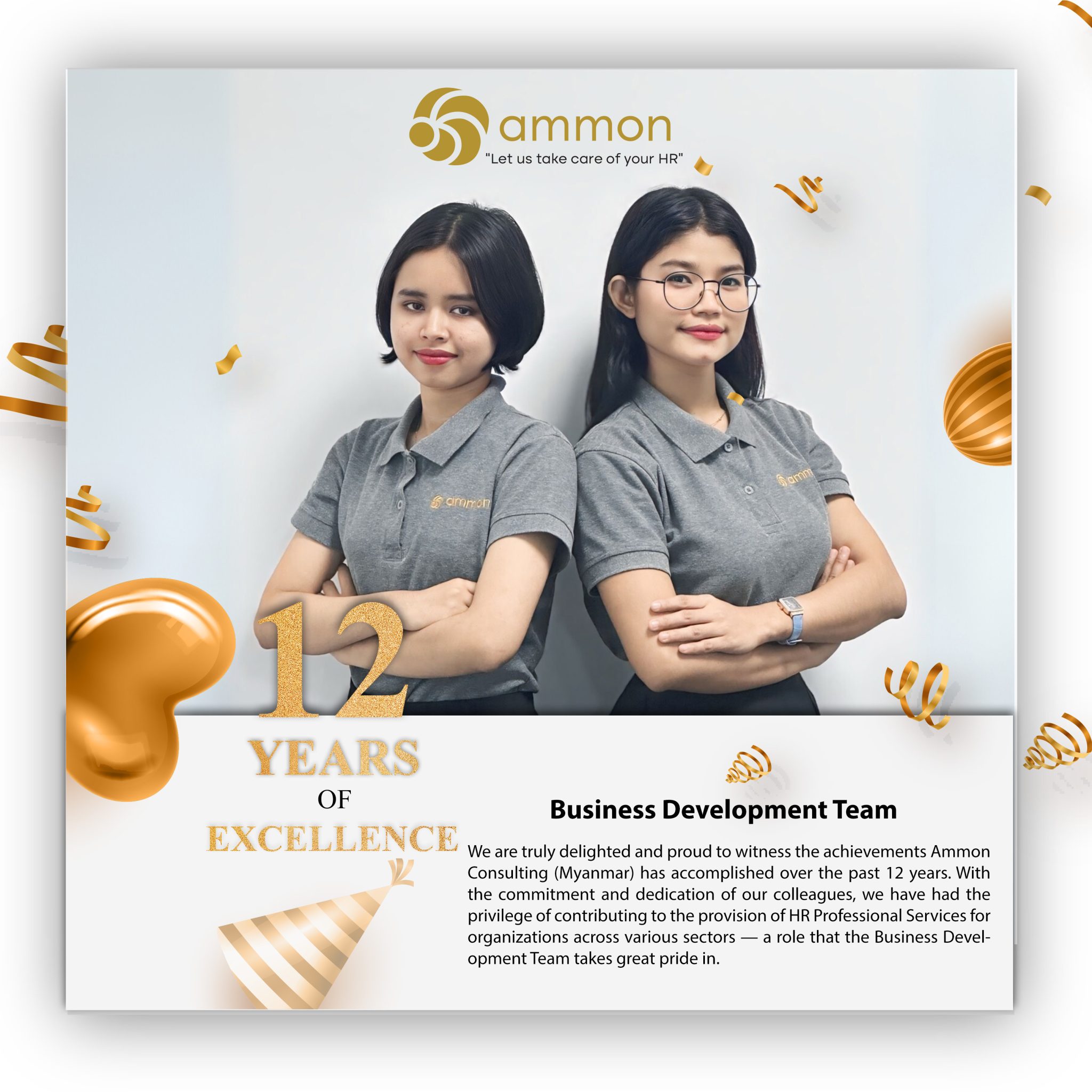 Ammon 12th Year Anniversary Wish from Our Business Development Team ...
