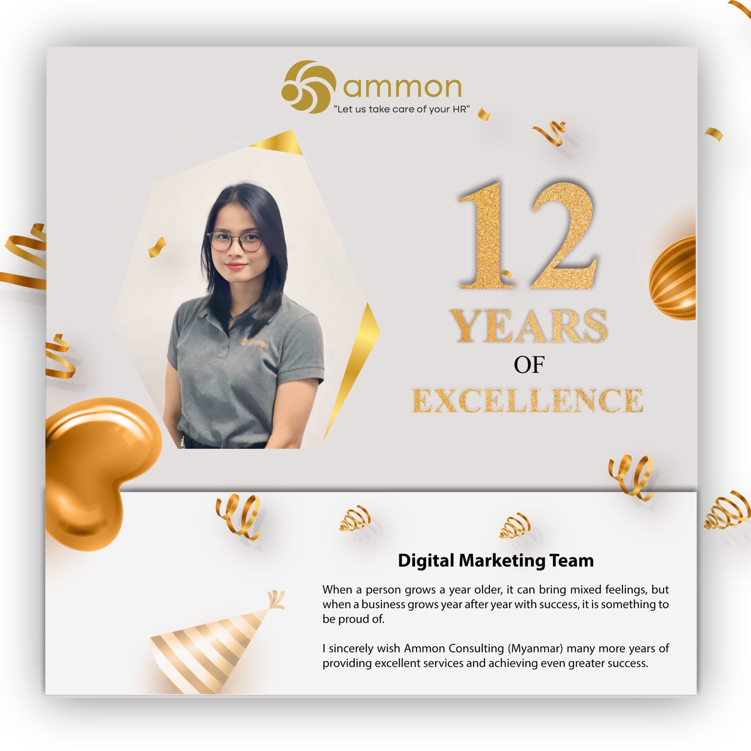 Ammon 12th Year Anniversary Wish from Our Digital Marketing Team ...